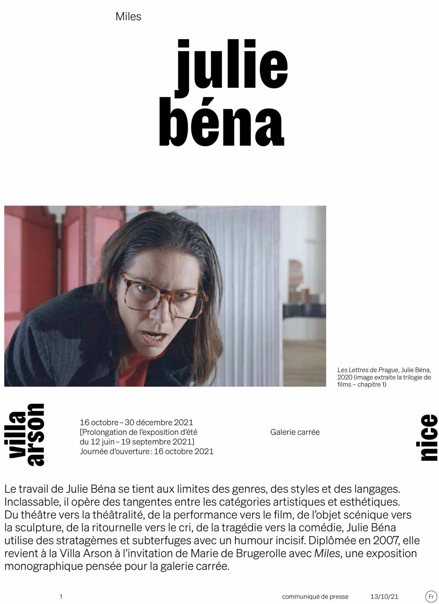 Julie Béna - Miles - villa arson nice